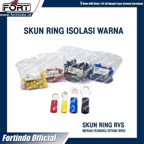 Jual Skun Ring O Rvs Isolasi Warna Merah Kuning Hitam Biru Merk Fort Kota Surabaya
