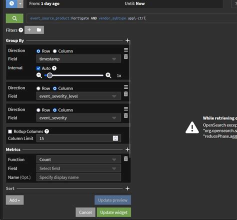 Multiple Widgets Error Opensearch Exception Typenullpointerexception · Issue 14386