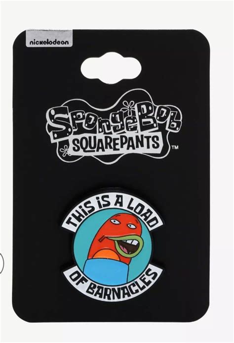 Spongebob Squarepants Load Of Barnacles Enamel Pin Bnwt 4849976394