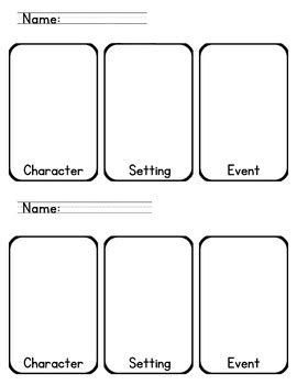 Character Setting Event Exit Ticket By Marvelous 2nd Grade With Miss