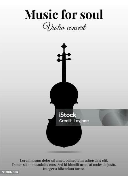 포스터와 바이올린입니다 검은 실루엣 벡터 일러스트 레이 션 바이올린에 대한 스톡 벡터 아트 및 기타 이미지 바이올린 첼로 민속 음악 Istock
