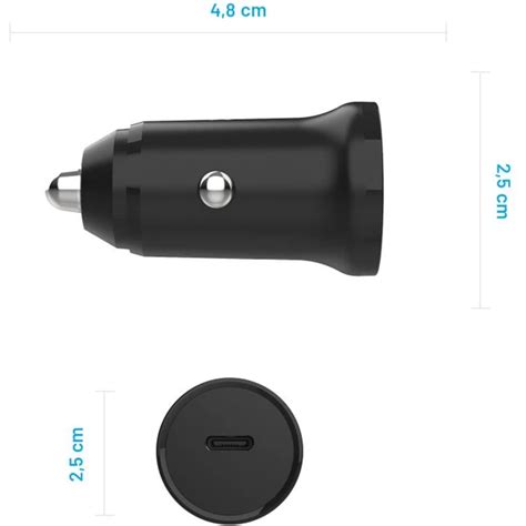Fixed Autonabíječka S Usb C Výstupem A Podporou Pd 20w černá Iwant Cz
