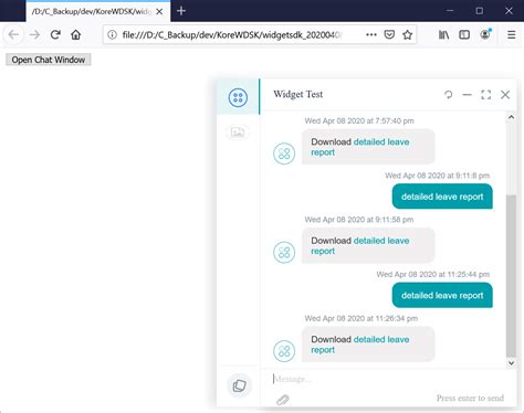 Getting Started With Widget Sdk V72 Onwards Apis And Sdks Koreai Bot Developers Community
