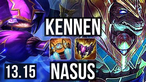 Kennen Vs Nasus Top 802 Rank 6 Kennen 19m Mastery 900 Games