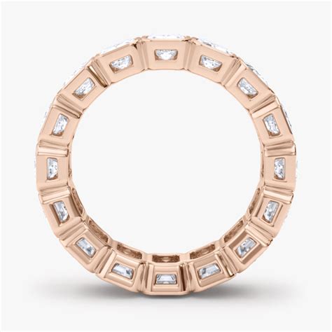 Mens Emerald Cut Bezel Diamond Eternity Band Lab Diamonds Hautecarat®