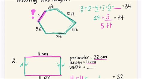 Calculating Perimeter With Missing Sides