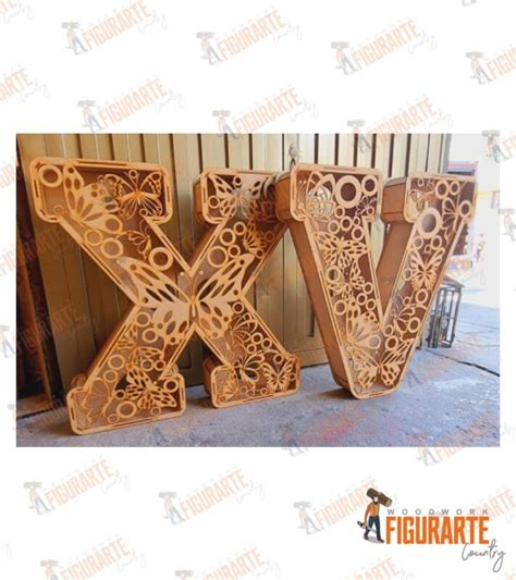 Letras Y Números Corte Láser Figurarte Country Sas