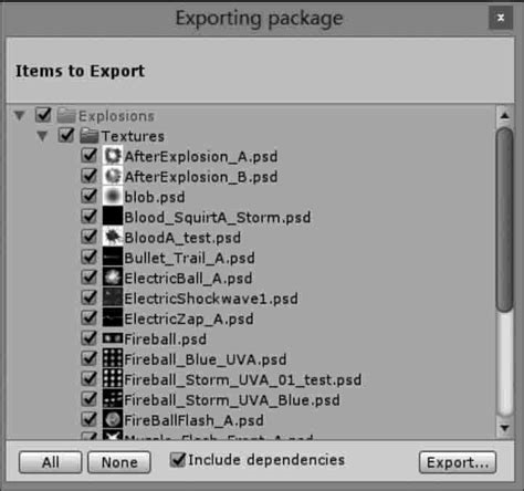 Unity 3d 导出资源包w3cschool
