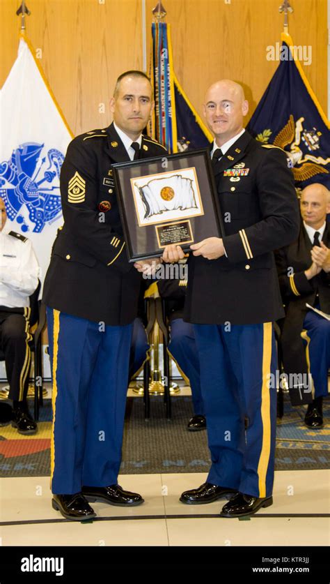 Command Sgt Maj Maynard Presents 2nd Lt Anthony M Zegarelli A