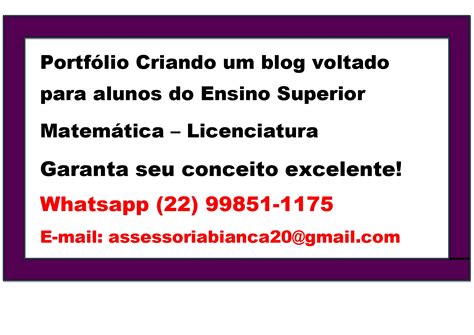 Portf Lio Criando Um Blog Voltado Para Alunos Do Ensino Superior