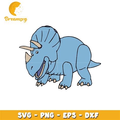 Cute Triceratops Svg Png Eps Dxf Dreamsvg Store