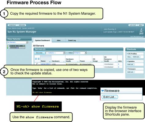To Copy A Firmware Update Sun N1 System Manager 12 Administration Guide