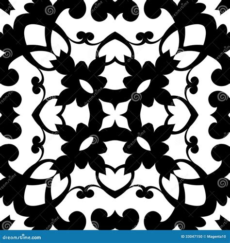 Monochrome Pattern Stock Vector Illustration Of Paper 33047150