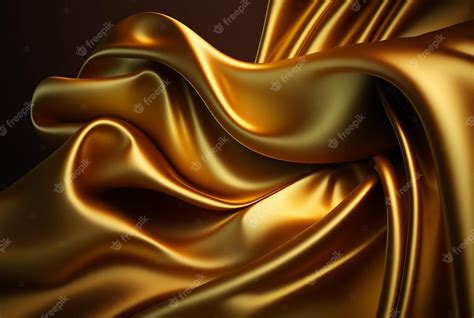 Premium Ai Image Abstract Gold Fabric Background Texture With Golden