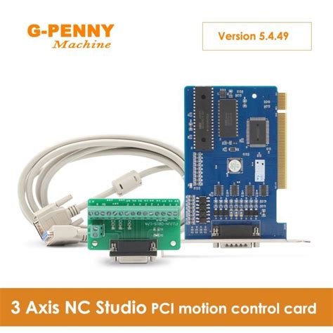 อะแดปเตอร์ Cnc แบบ3แกนการ์ดควบคุม Cnc Studio Pci สำหรับเราเตอร์เครื่อง