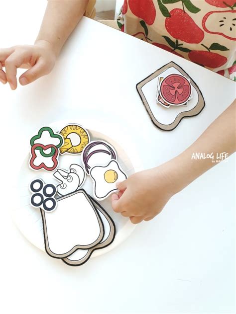 [엄마표놀이] 샌드위치 만들기 놀이 도안 자료첨부 네이버 블로그