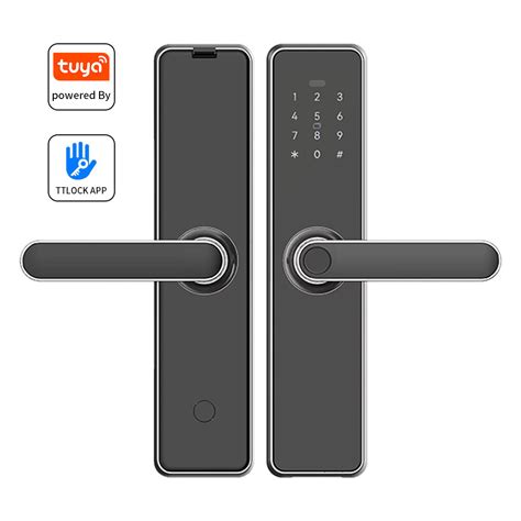 Smart Fingerprint Door Handle Electronic Drive Lock Easy Installation
