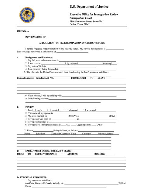 Fillable Online Justice Department Of Justice Executive Office For