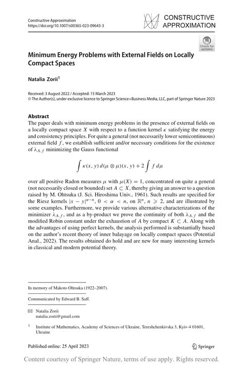 Minimum Energy Problems With External Fields On Locally Compact Spaces