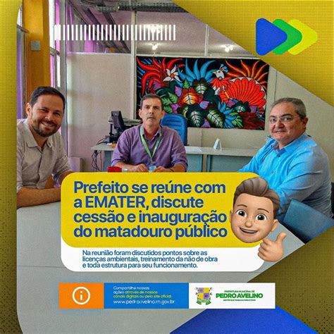 Prefeitura de Pedro Avelino PREFEITO ALEXANDRE SE REÚNE A EMATER