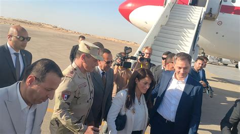 محافظ شمال سيناء يستقبل رئيسي وزراء إسبانيا وبلجيكا