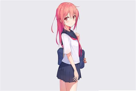 Online Crop Hd Wallpaper Anime Original Girl Long Hair Pink Hair