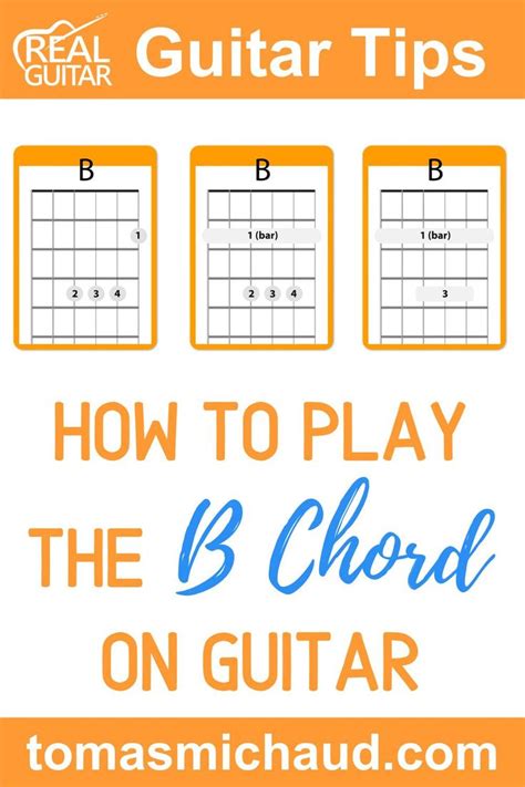 B Guitar Chord Three Easy Ways To Play The B Major Chord On Guitar