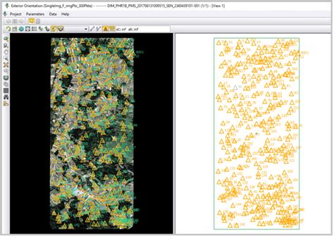 Overview Of The 300 Manually Measured Gcps Distribution In Match At Download Scientific