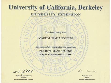 Uc Berkeley Graduation Certificate