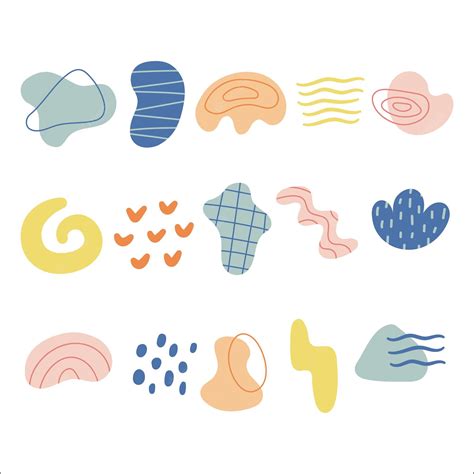Premium Vector Set Of An Abstract Element With Pastel Color Types Of Premium Vector Set Of An Abstract Element With Pastel Color Types Of