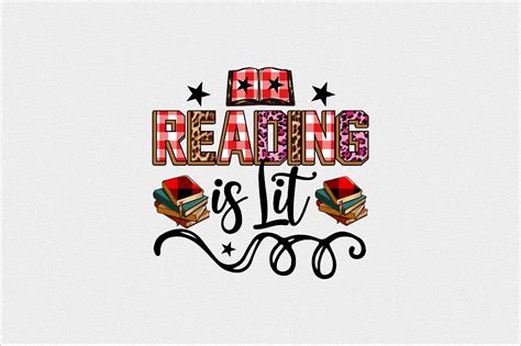 Reading Is Lit Graphic By Svgart · Creative Fabrica
