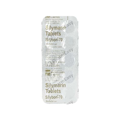 Silybon 70 Mg Tablet 10 Uses Side Effects Dosage Composition