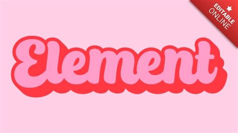 Element Retro Vibes 70s Text Effect Generator