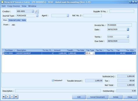 Troubleshooting Tax Code Ds 6 Applied But Not Appeared In Sst 02 Form Autocount Resource Center
