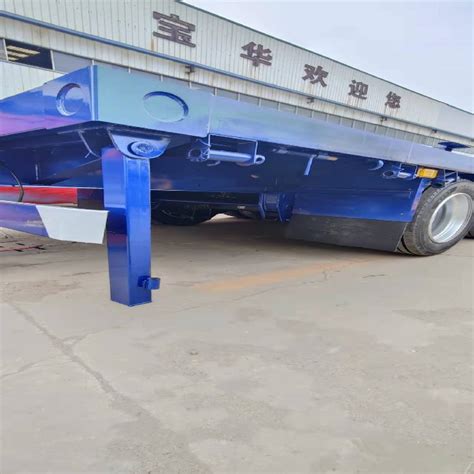 13米75高低板半挂车 3米宽大板车 轻量化高低平板车