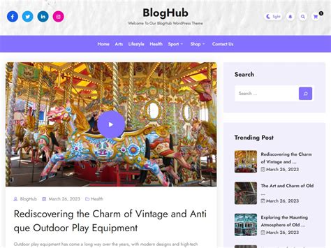 Bloghub Demo Wordpress Theme