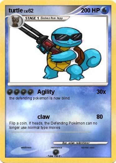 Pokémon Turtle 99 99 Agility My Pokemon Card