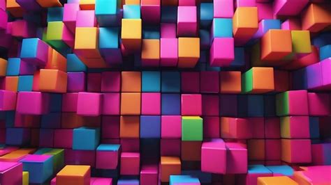 Premium Ai Image Abstract Realistic Cube Background 3d Render