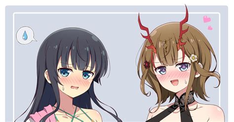 閃乱カグラ 斑鳩ちゃんと鴇ちゃん えっぐまん🐣のイラスト Pixiv