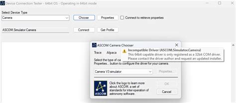 Ascom Simulator 64 32 Bit Issues Astronomy Software And Computers