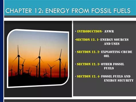 PPT Chapter 12 Energy FROM FOSSIL FUELS PowerPoint Presentation Free Download ID 9550143
