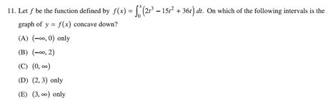 11 Let F Be The Function Defined By F X 0x Ft Studyx