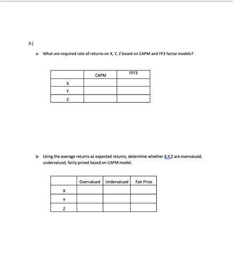 Solved Solve The Following Questions Using The Data Given