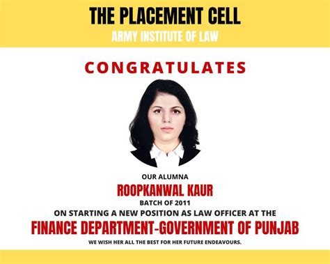 Placement Cell Army Institute Of Law Mohali On Linkedin With Immense