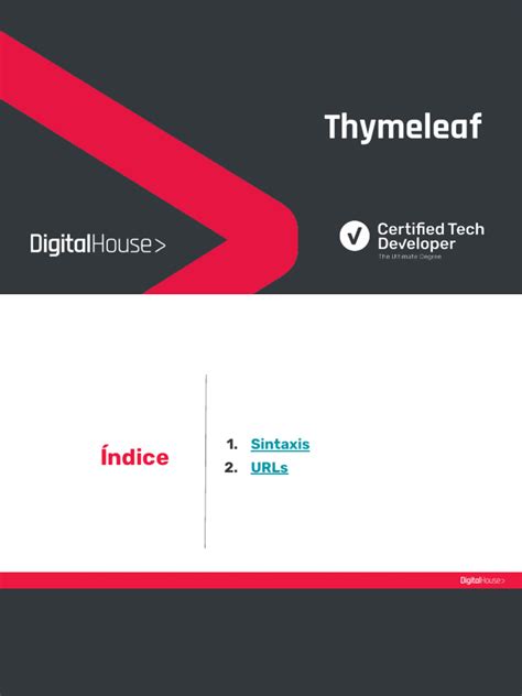 Thymeleaf Pdf Html Java Lenguaje De Programación