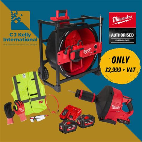 Milwaukee M18 Fuel Drain Cleaning Bundle High Speed Flexible Shaft