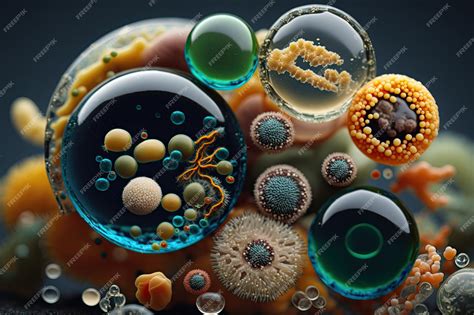 Premium Photo Various Viruses Microbes And Bacteria Types Of