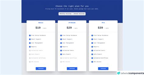 Tailwind Css And Alpinejs Pricing Page By Vojislav