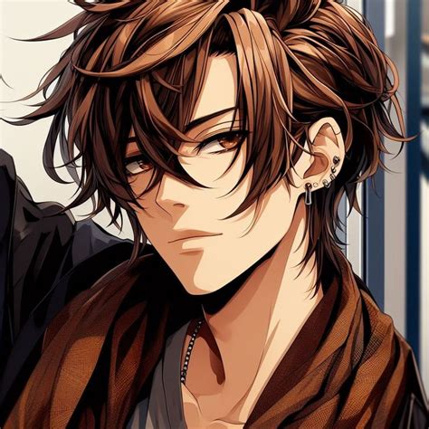 Cute Brown Haired Anime Guy