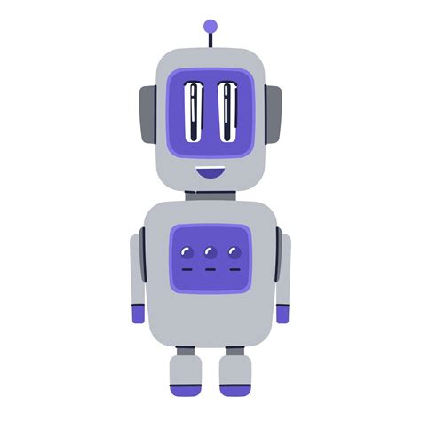 Cute Robot Character Chatbot Ai Bot Mascot Digital Cyborg